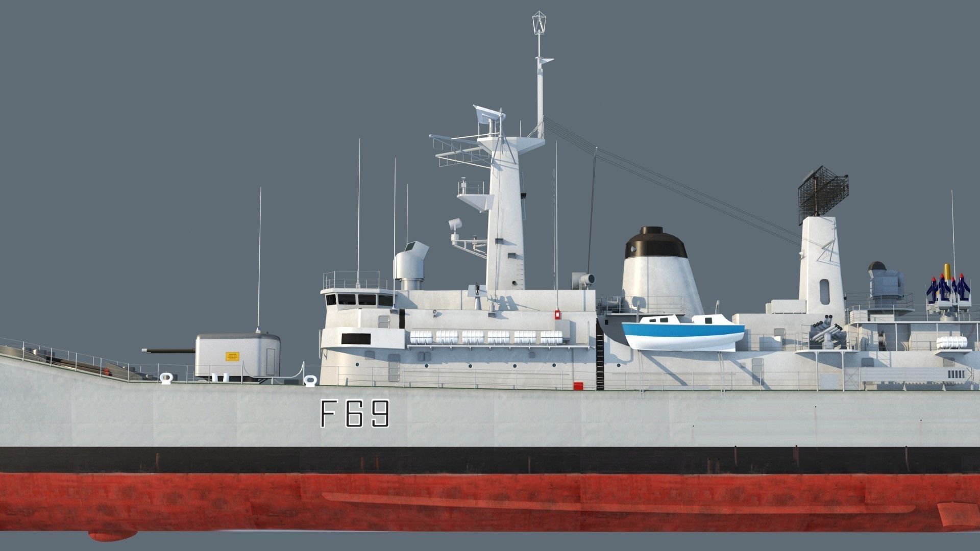 Leander class frigate 3D model | CGTrader
