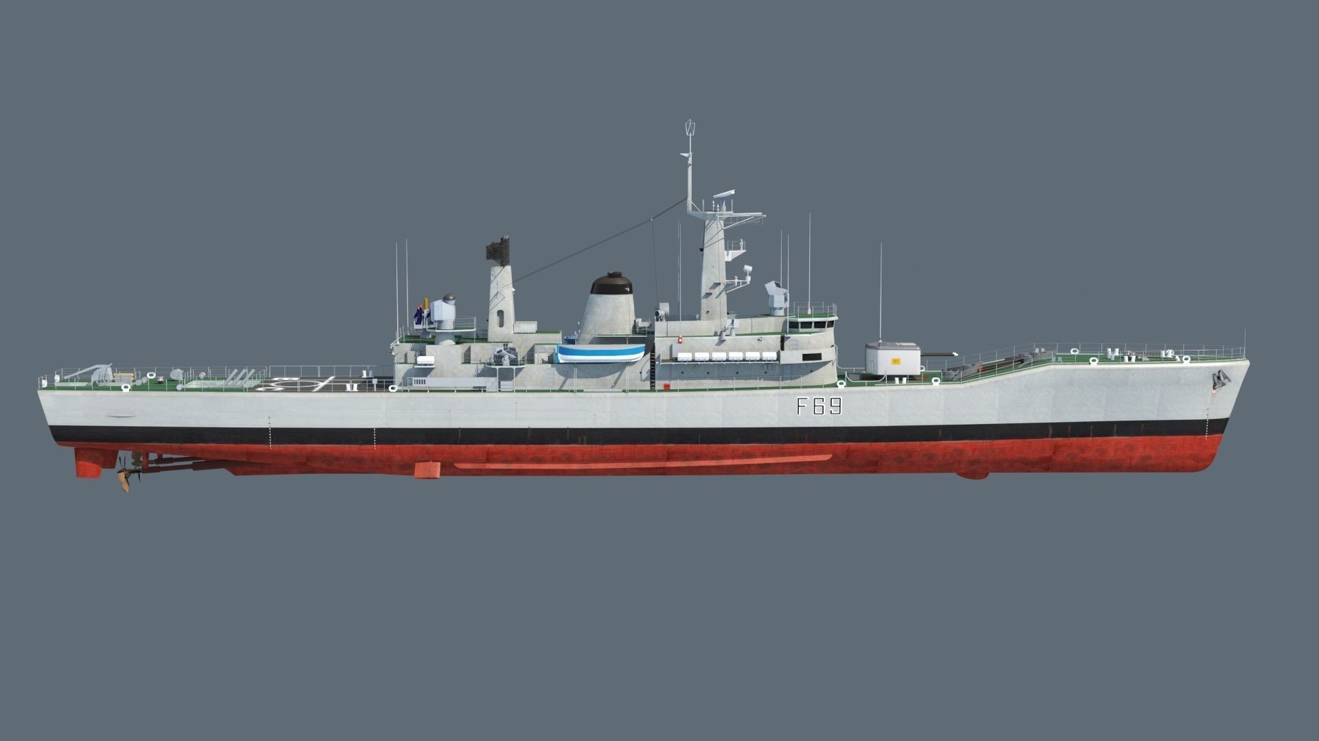 Leander class frigate 3D model | CGTrader