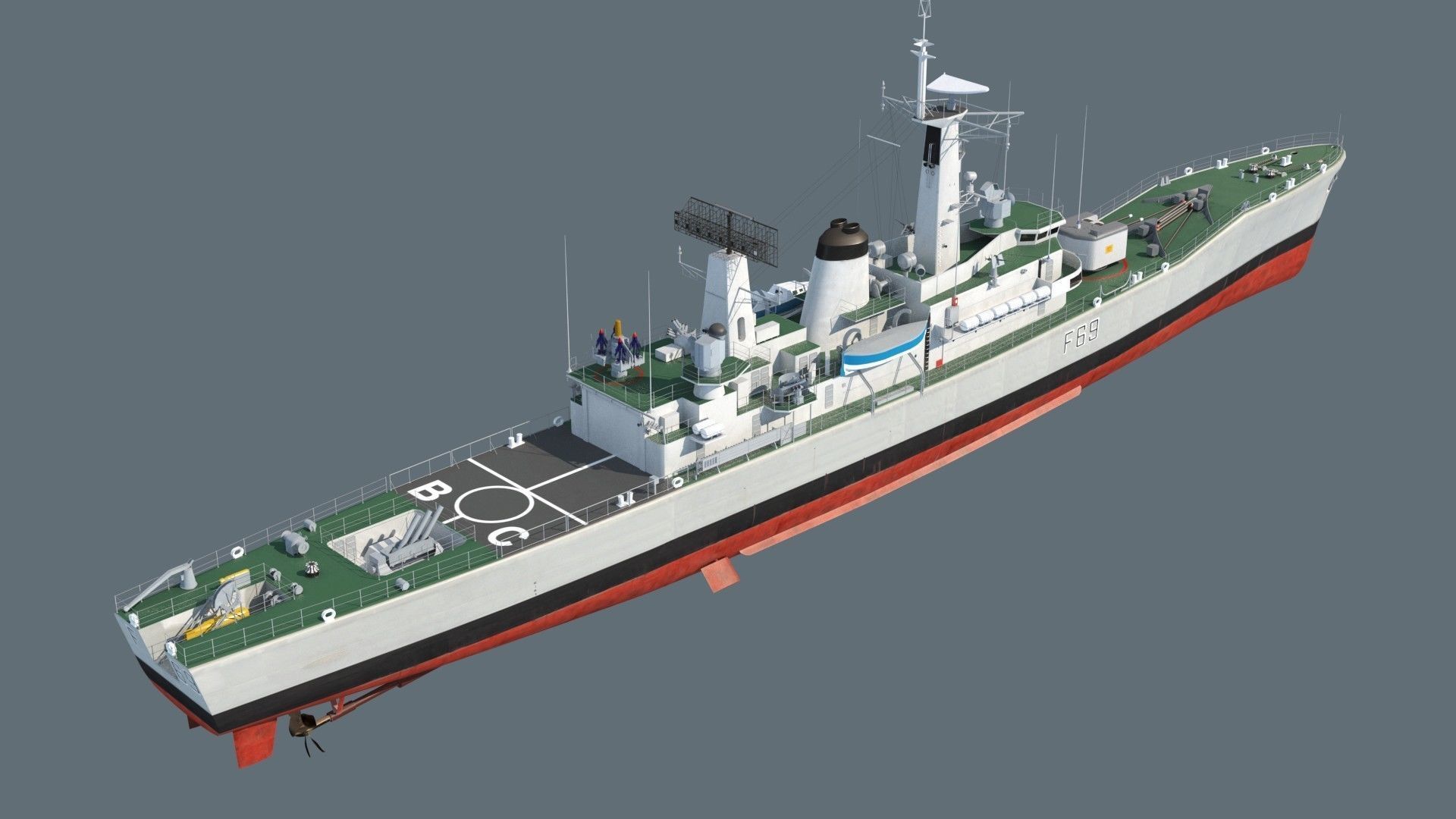 Leander class frigate 3D model | CGTrader