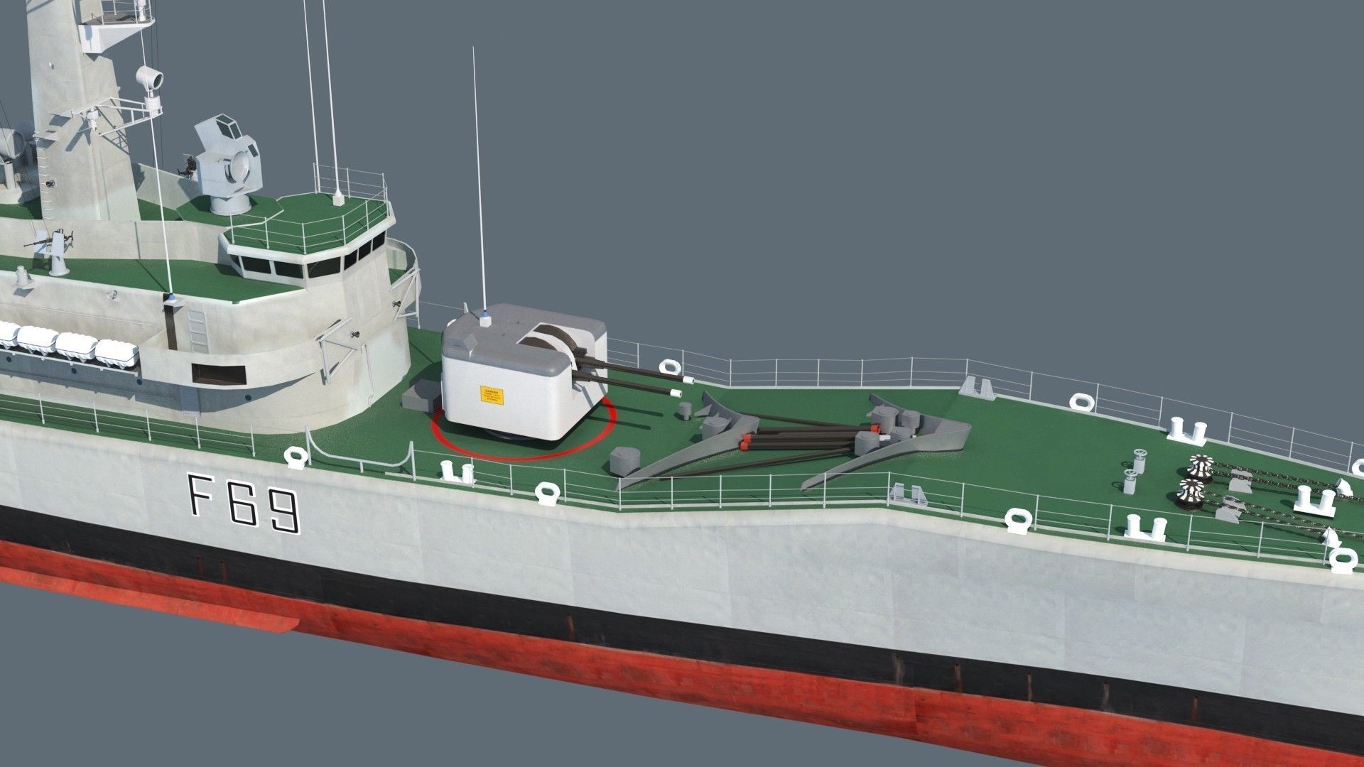Leander class frigate 3D model | CGTrader