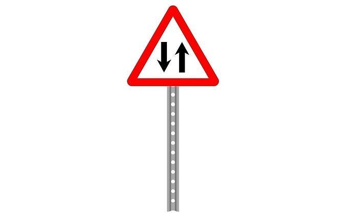 two way traffic 3D model | CGTrader