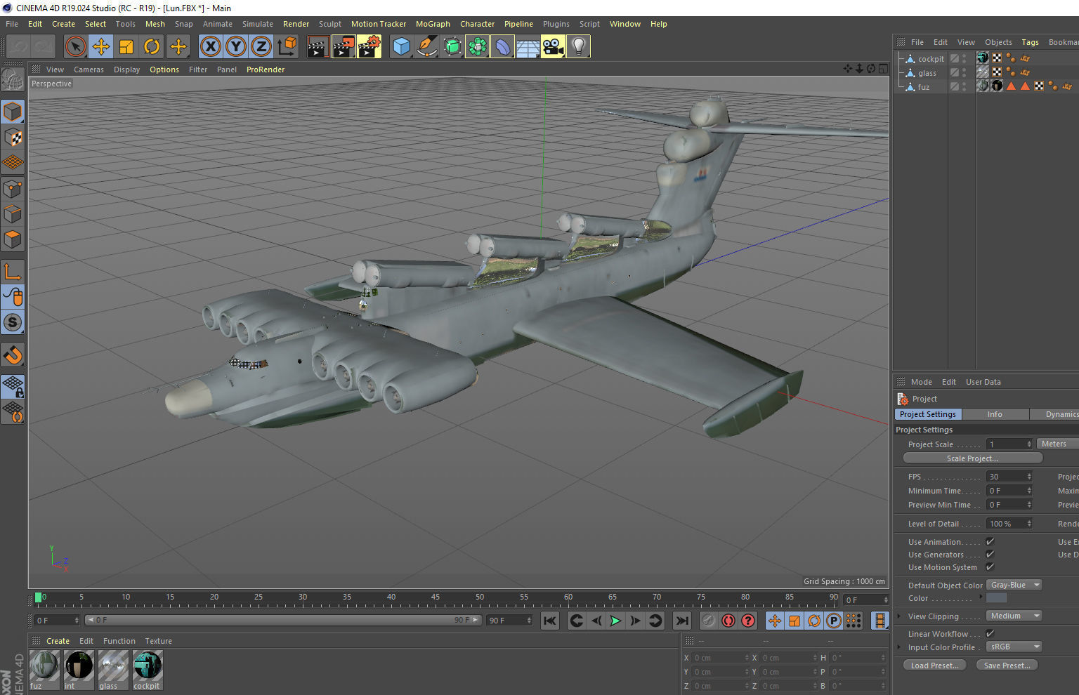Lun-class ekranoplan project 903 3D model | CGTrader