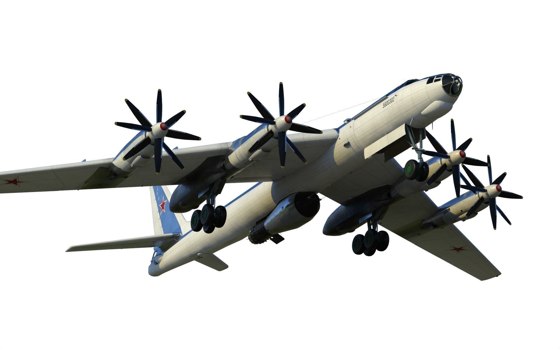 Tupolev Tu-95V Bear A Tsar Bomba 3D model | CGTrader