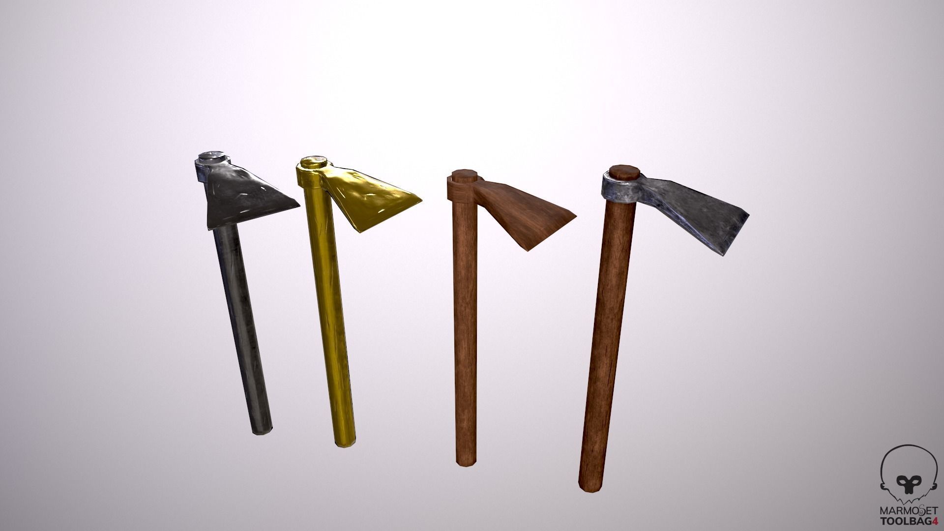 3D model Hoe Lowpoly VR / AR / low-poly | CGTrader