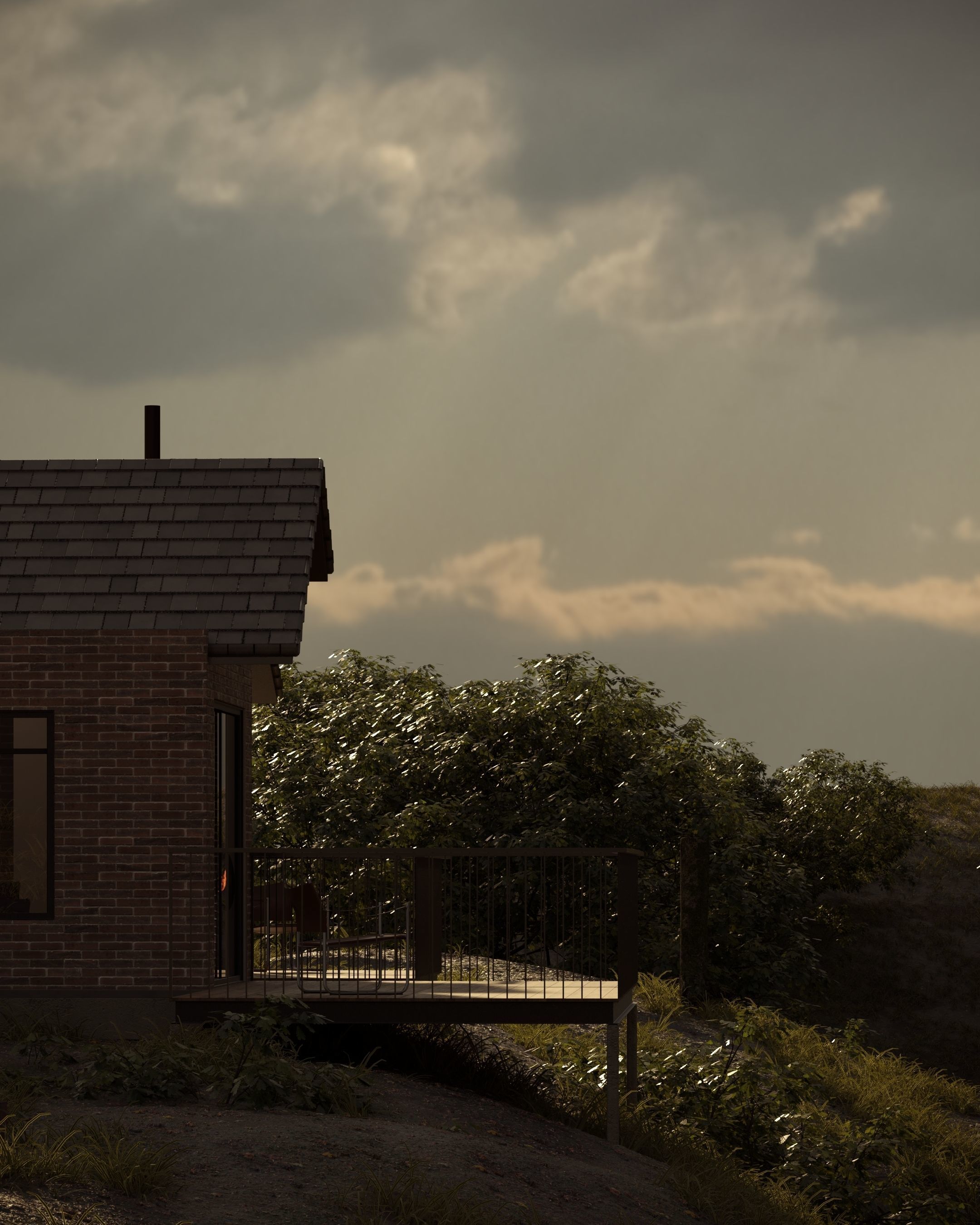 Complete House - El Retiro Cabin 3D model | CGTrader