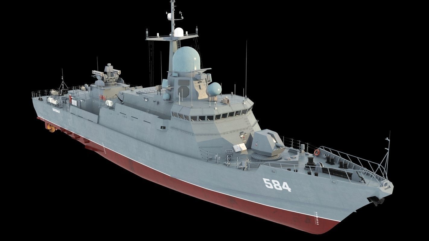 Karakurt class corvette 22800 3D model | CGTrader