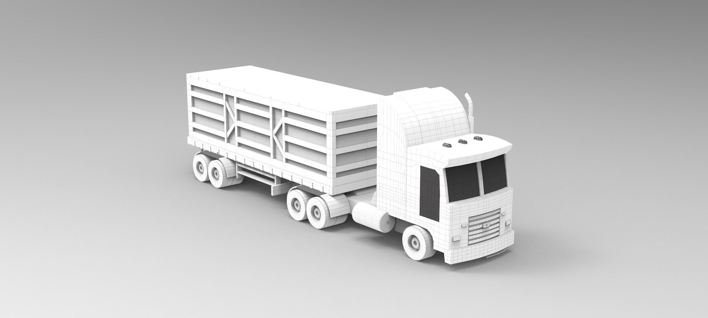 Transport Truck 3D free VR / AR / low-poly 3D model | CGTrader