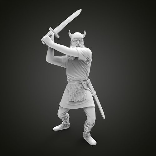 Viking miniature 3D model 3D printable | CGTrader