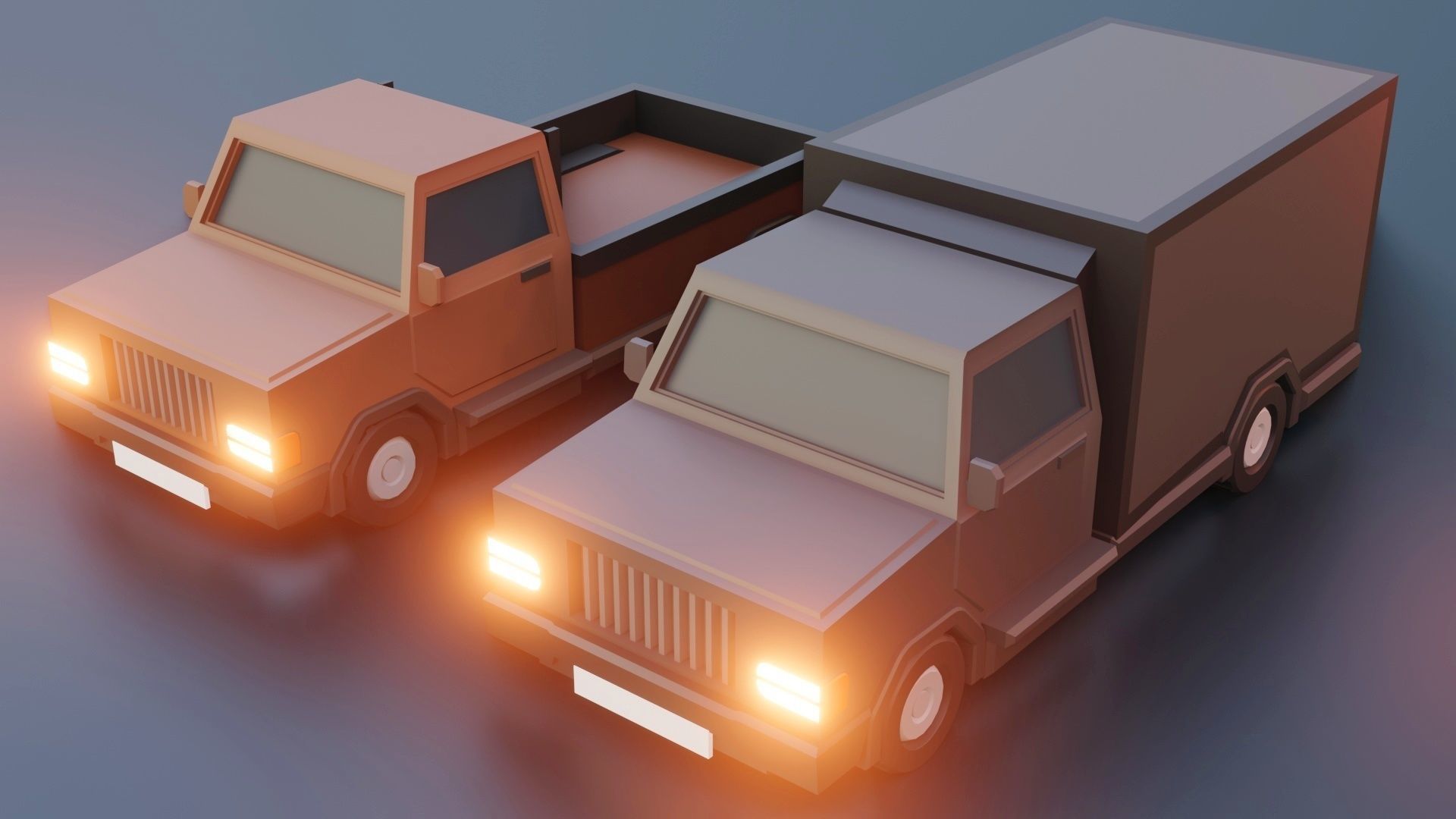3D model low poly cars vol 02 lowpoly VR / AR / low-poly | CGTrader