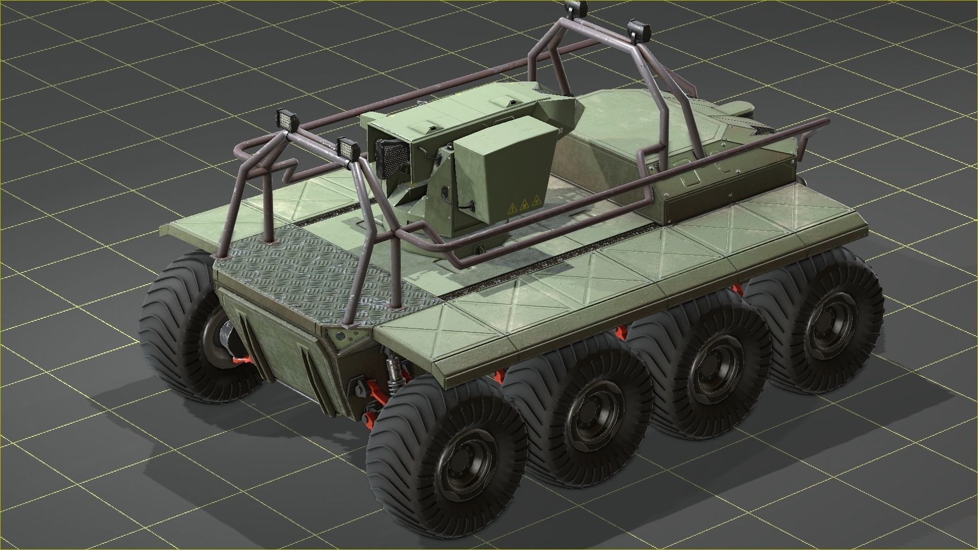 UGV with automatic Natter Turret 3D model | CGTrader