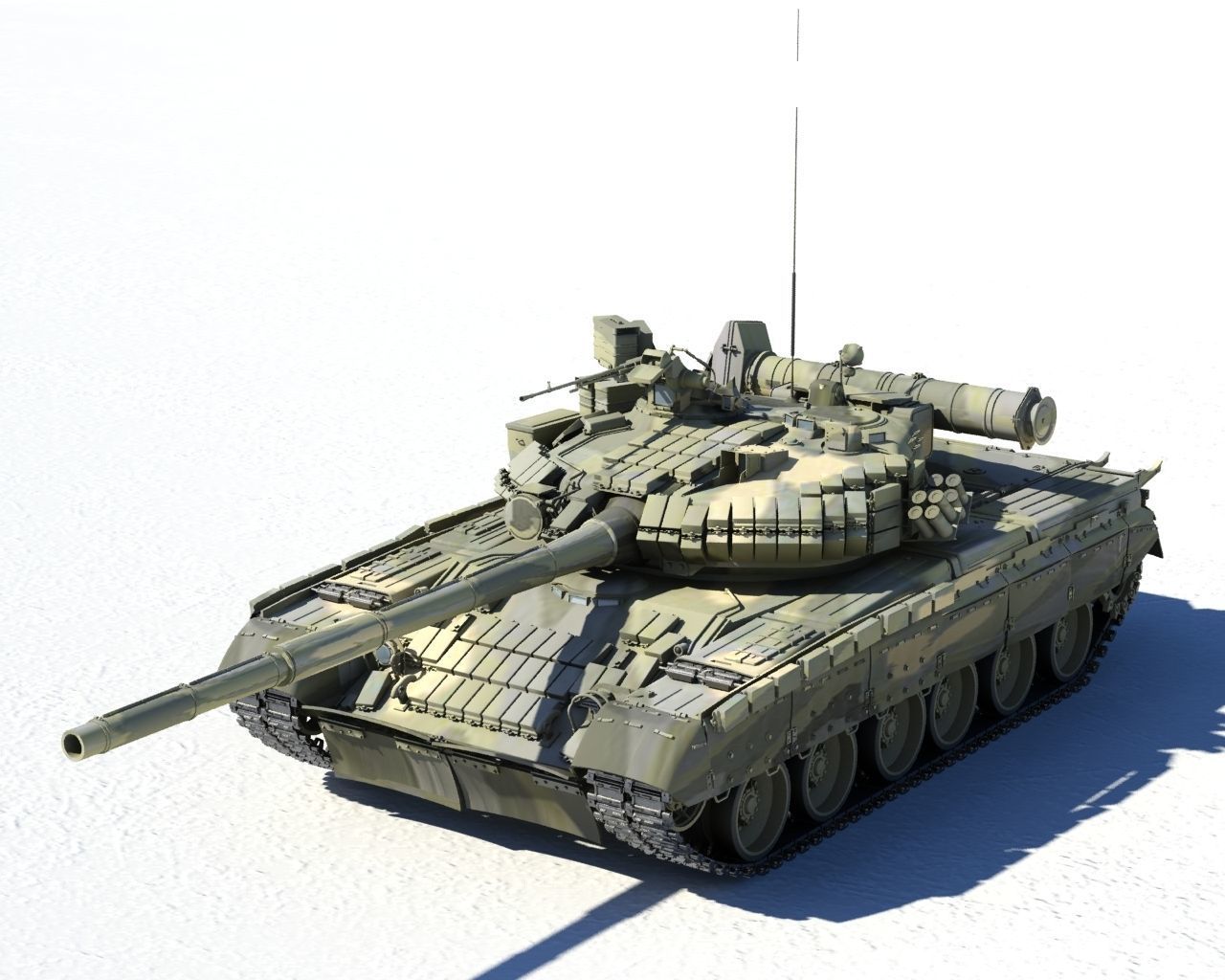 T-80U 3D model | CGTrader