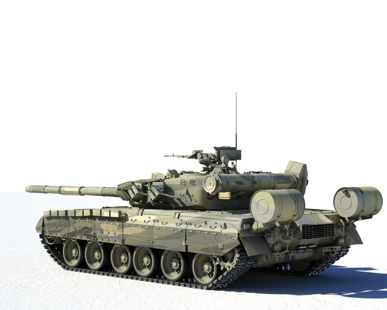 T-80U 3D model | CGTrader