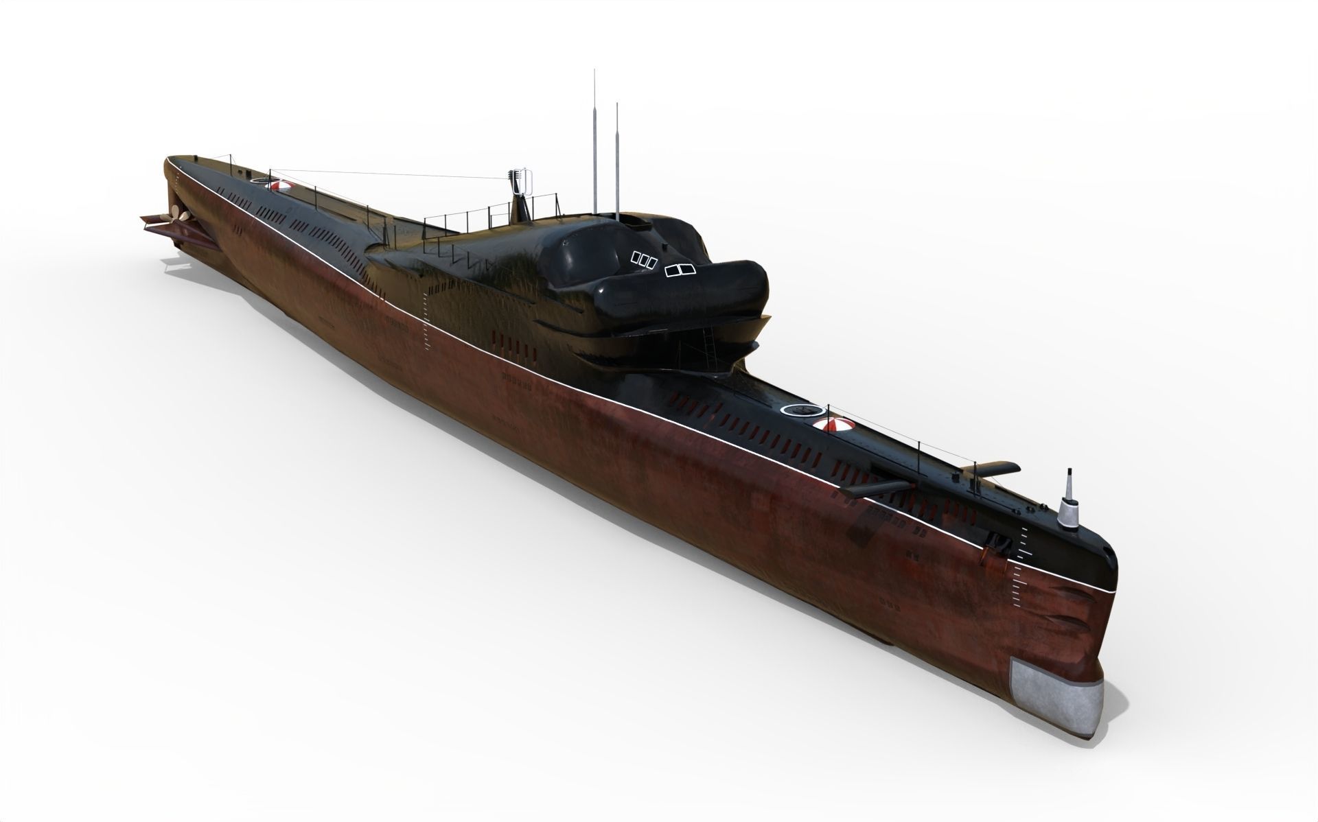 Project 665 Whiskey Long Bin submarine 3D model | CGTrader
