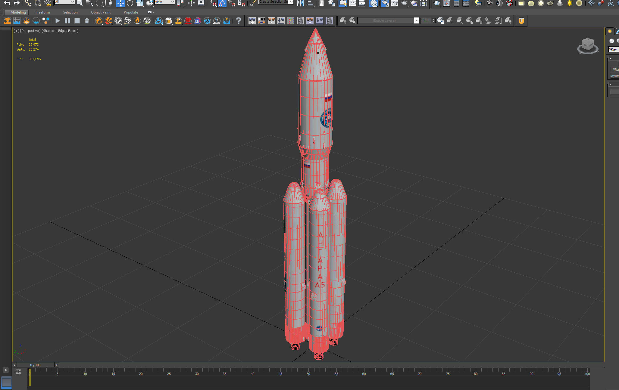 Angara A5 Rocket 3D model | CGTrader