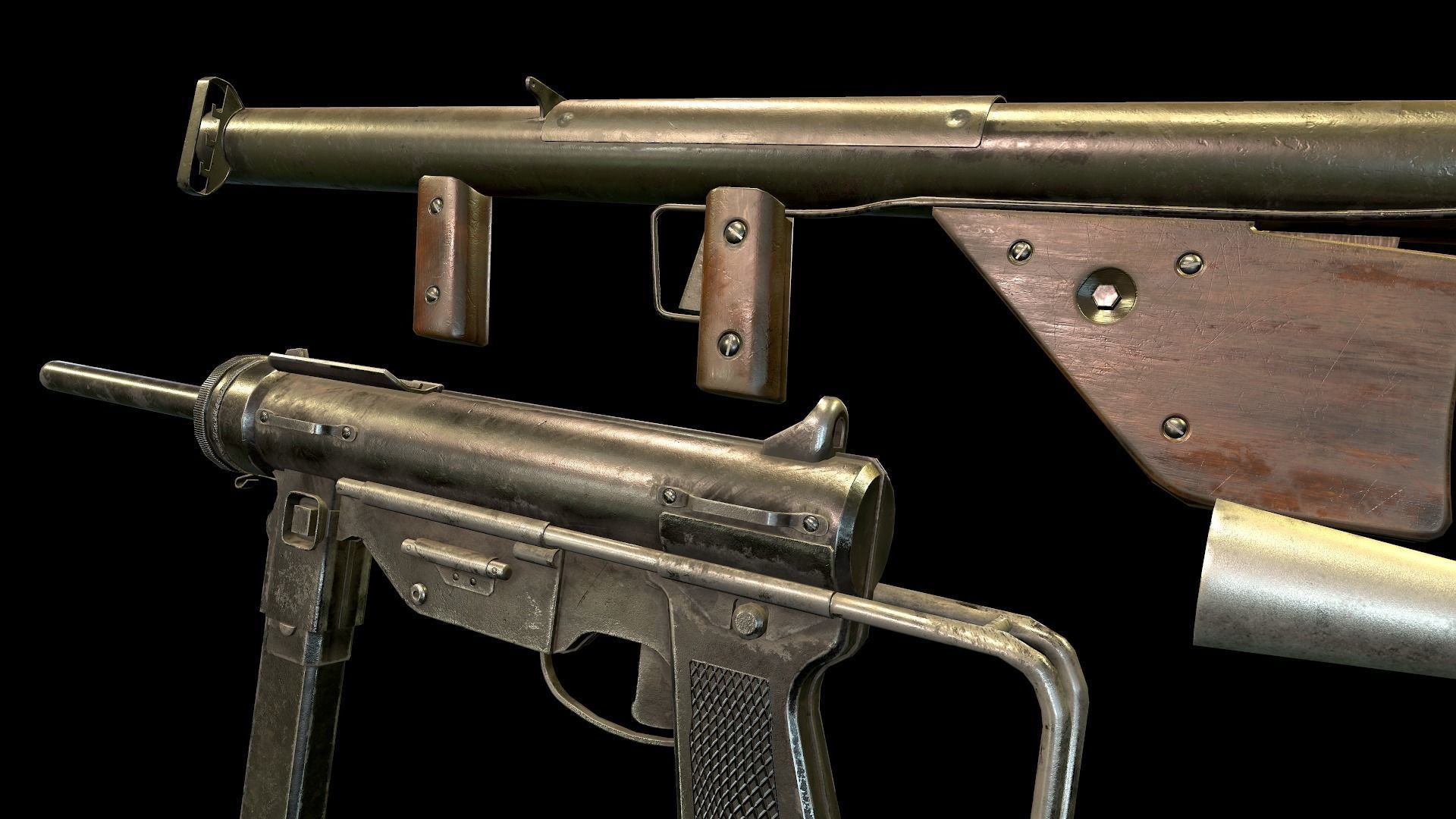 WW2 Weapons Allies US Pack 3D Model Collection | CGTrader