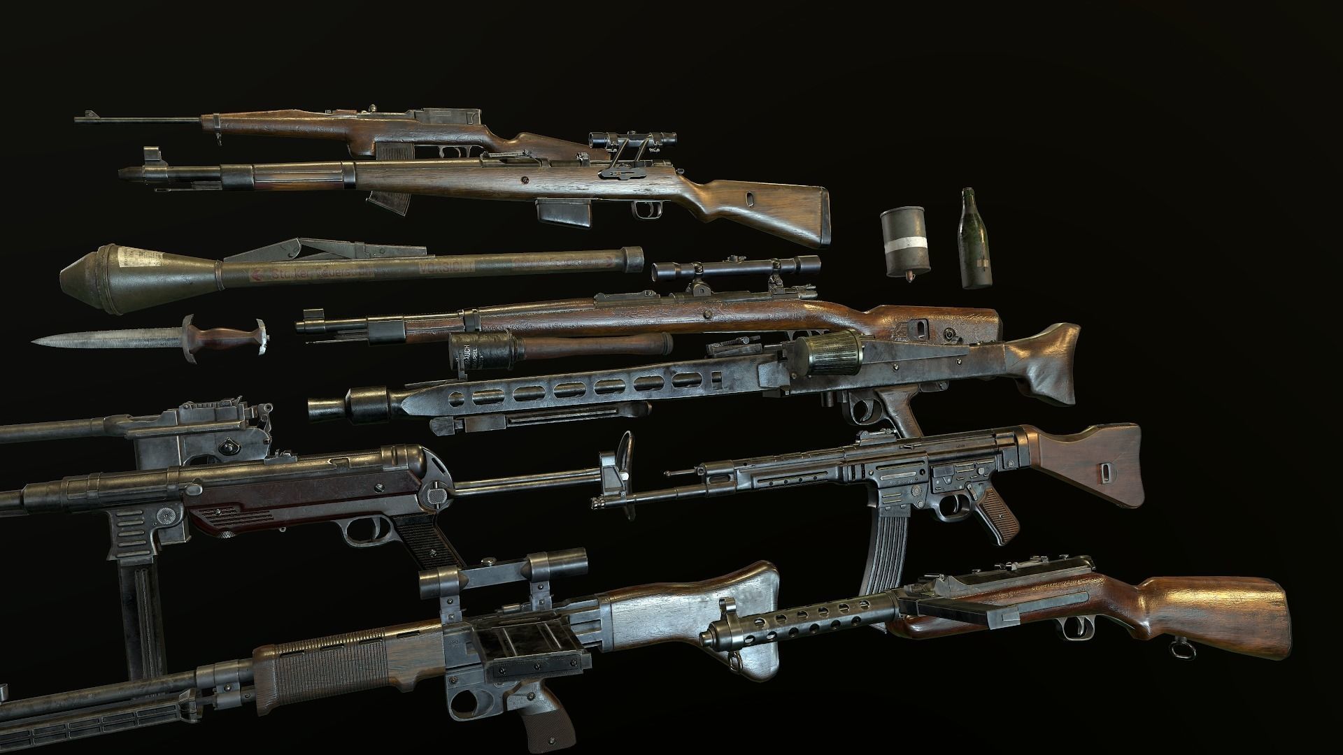 WW2 German Weapons Pack 3D Model Collection | CGTrader