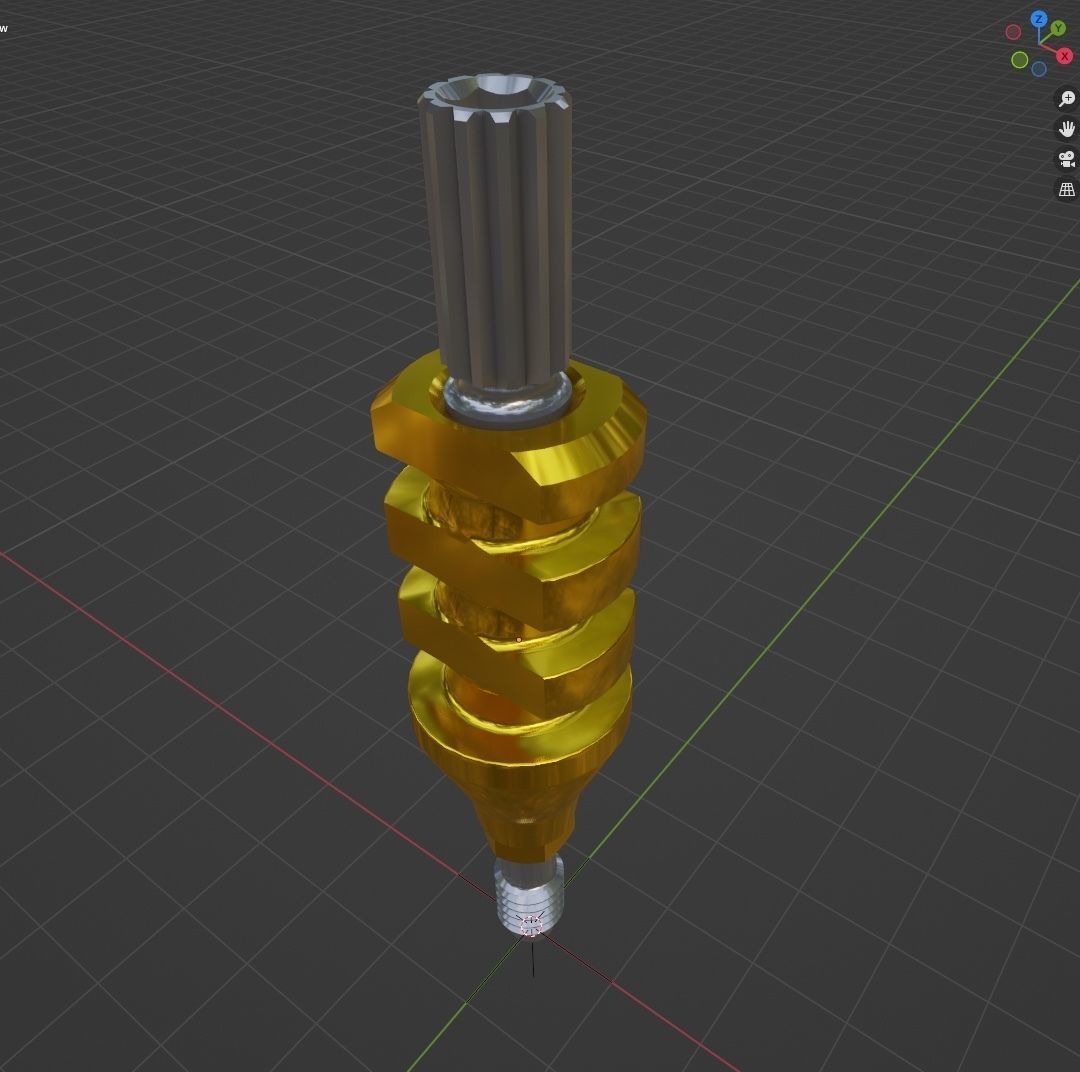 Dental Prosthetic component Impression Coping 3D model | CGTrader
