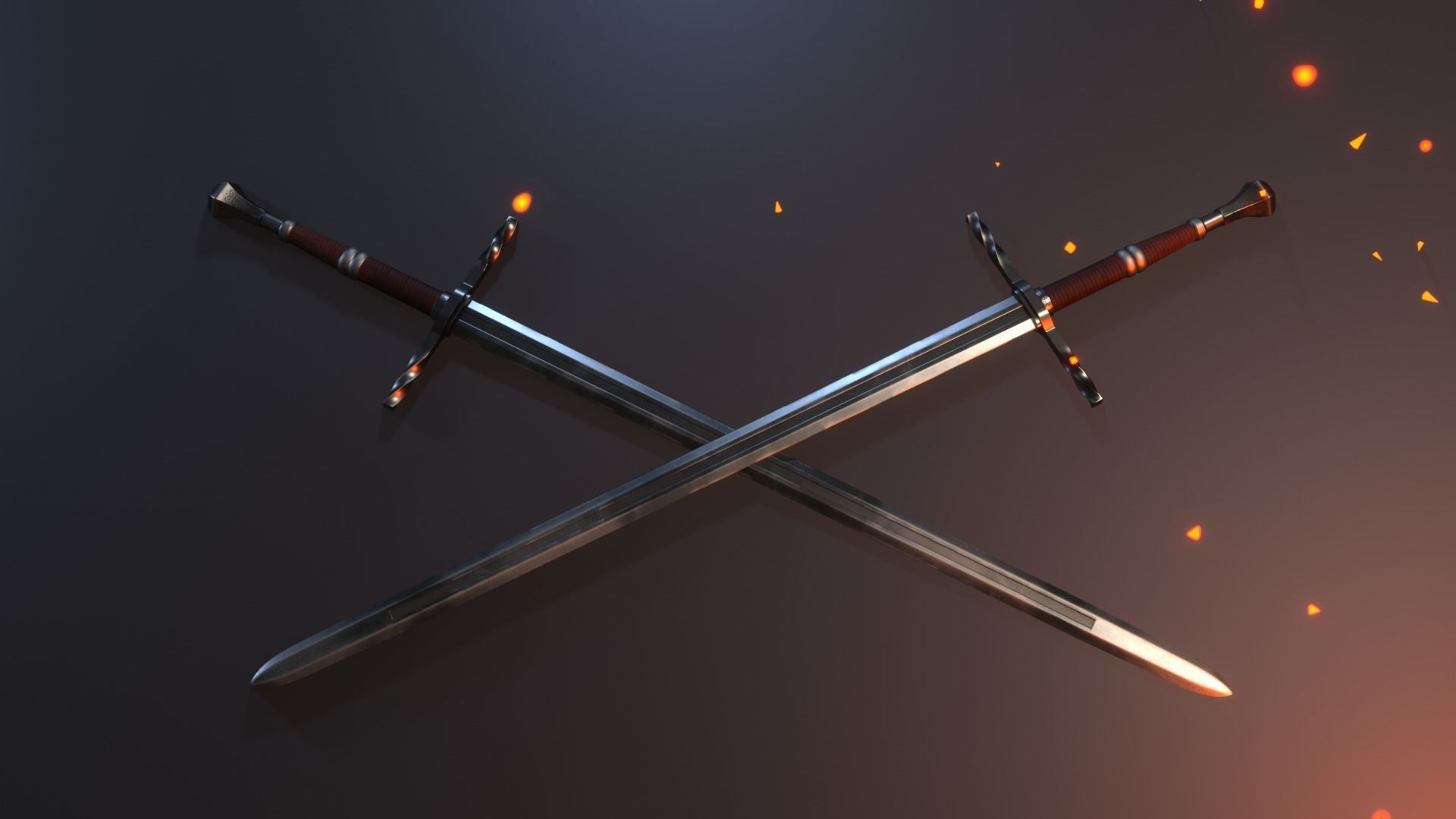 3D model Medieval Longsword VR / AR / low-poly | CGTrader