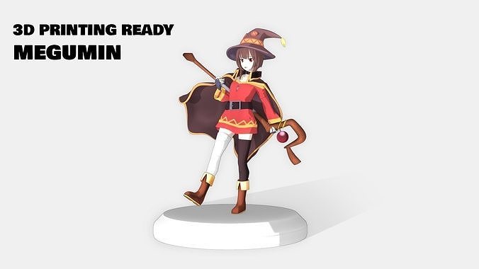 Konosuba - Megumin 3D Print Model 3D model 3D printable | CGTrader
