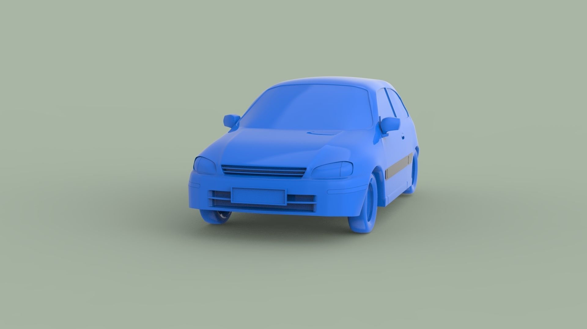 Toyota Starlet 1998 for 3D Print Model and High poly Model 3D model 3D printable | CGTrader