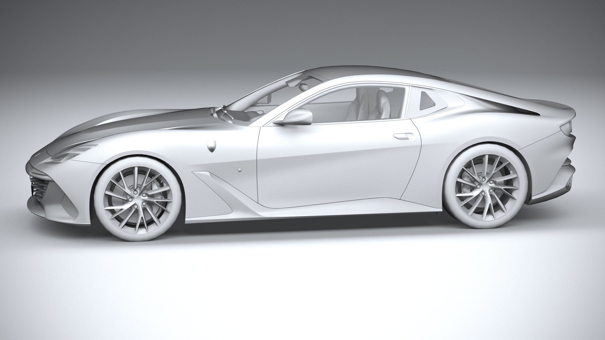 Ferrari BR20 2021 LowPoly 3D model | CGTrader