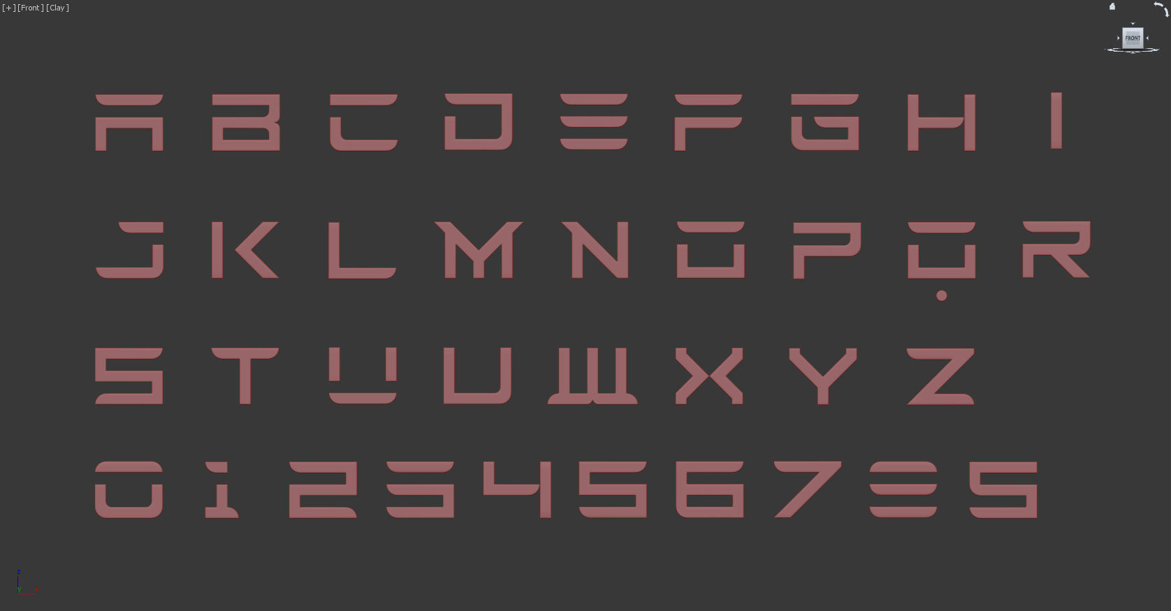 Tesla Alphabet 3D model | CGTrader