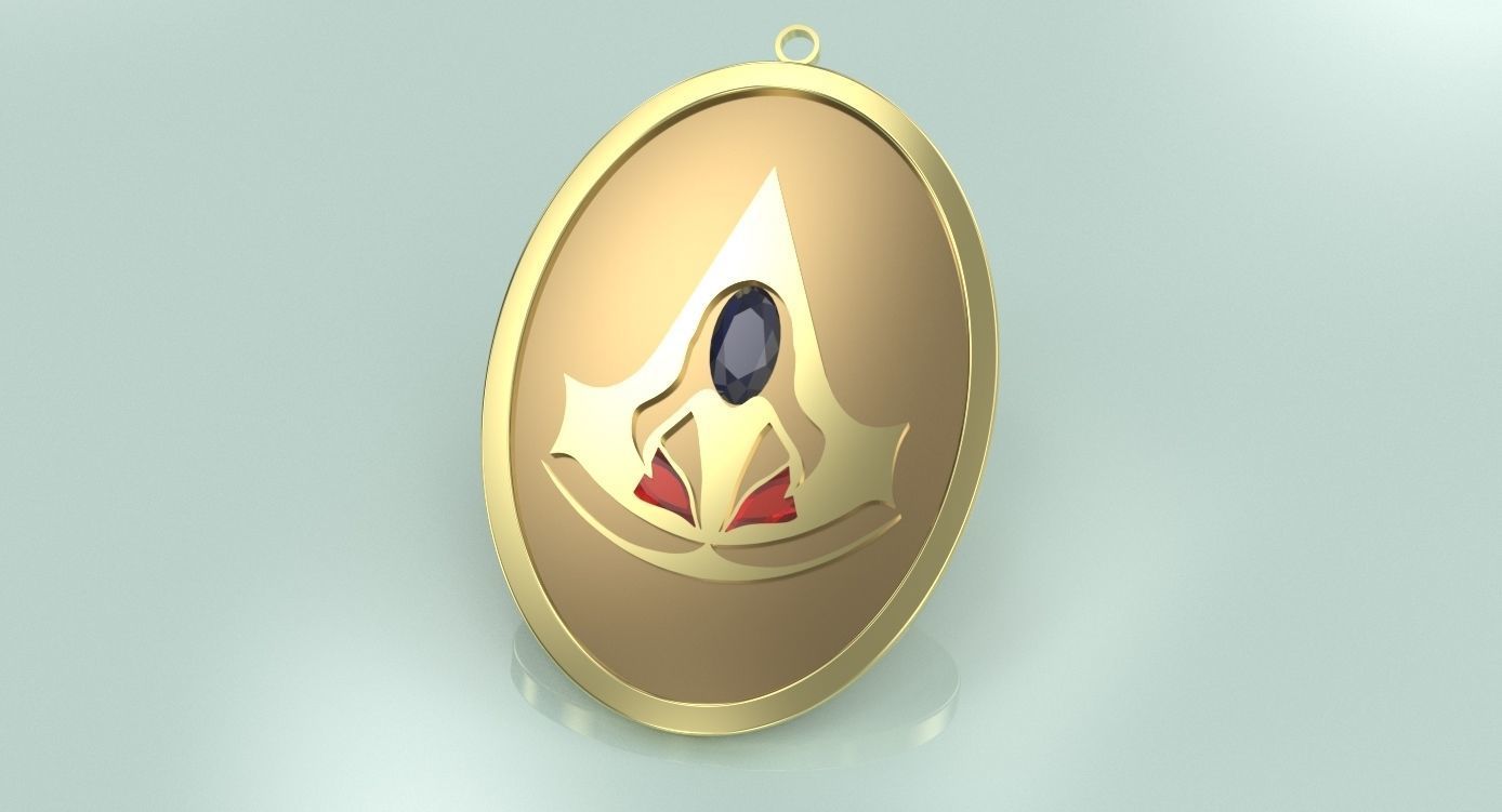 Assassins Creed pendant 3D model | CGTrader