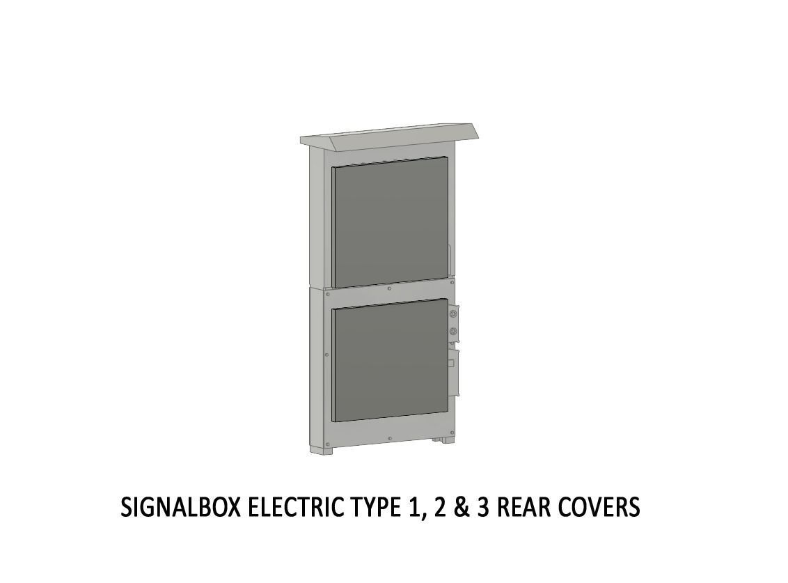 SIG-0002 Signal box set for electric control H0-scale 16 items 3D model ...