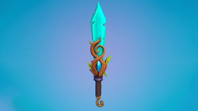 3D model Stylized Elemental Dagger VR / AR / low-poly | CGTrader