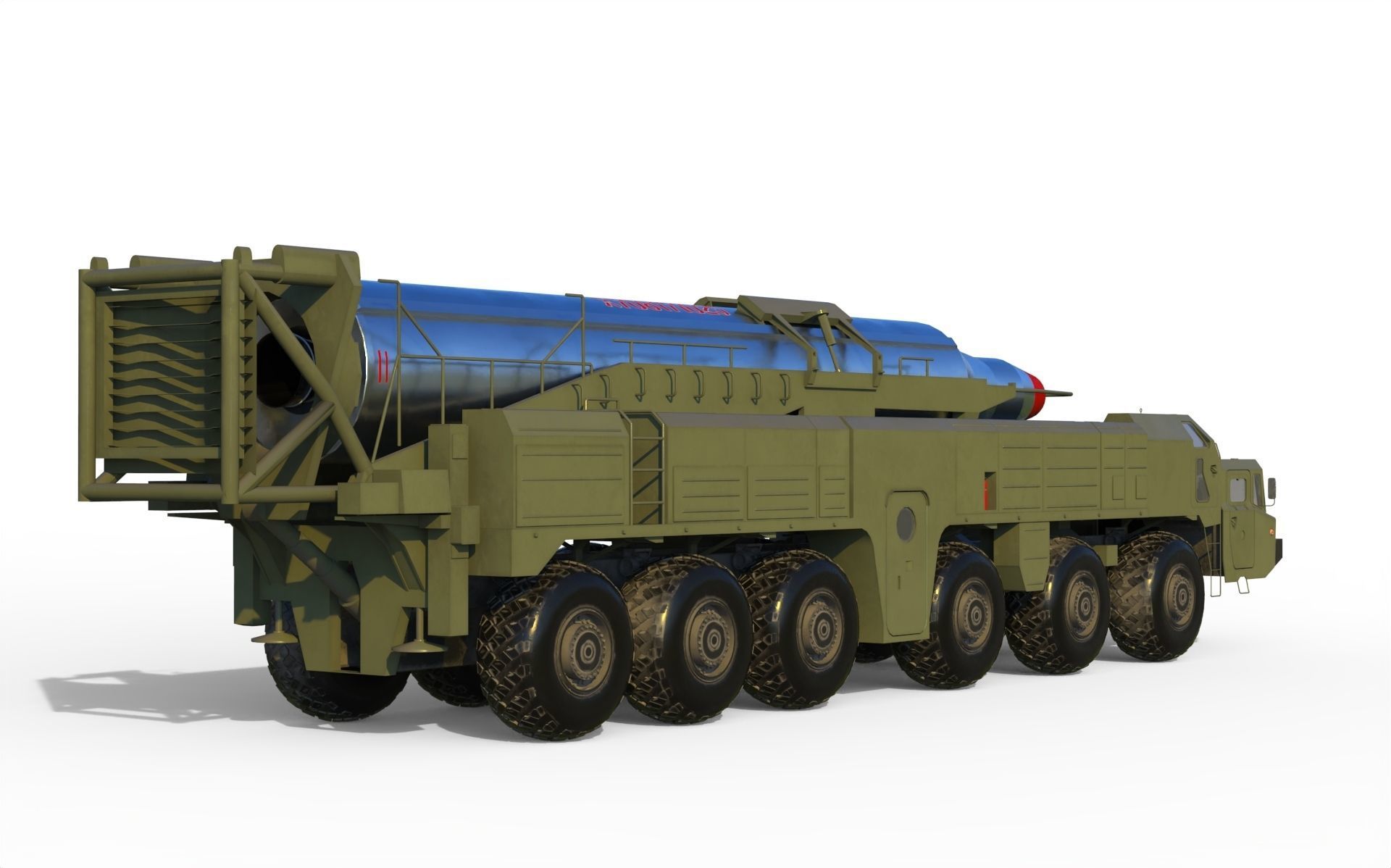Musudan missile launcher 3D model | CGTrader