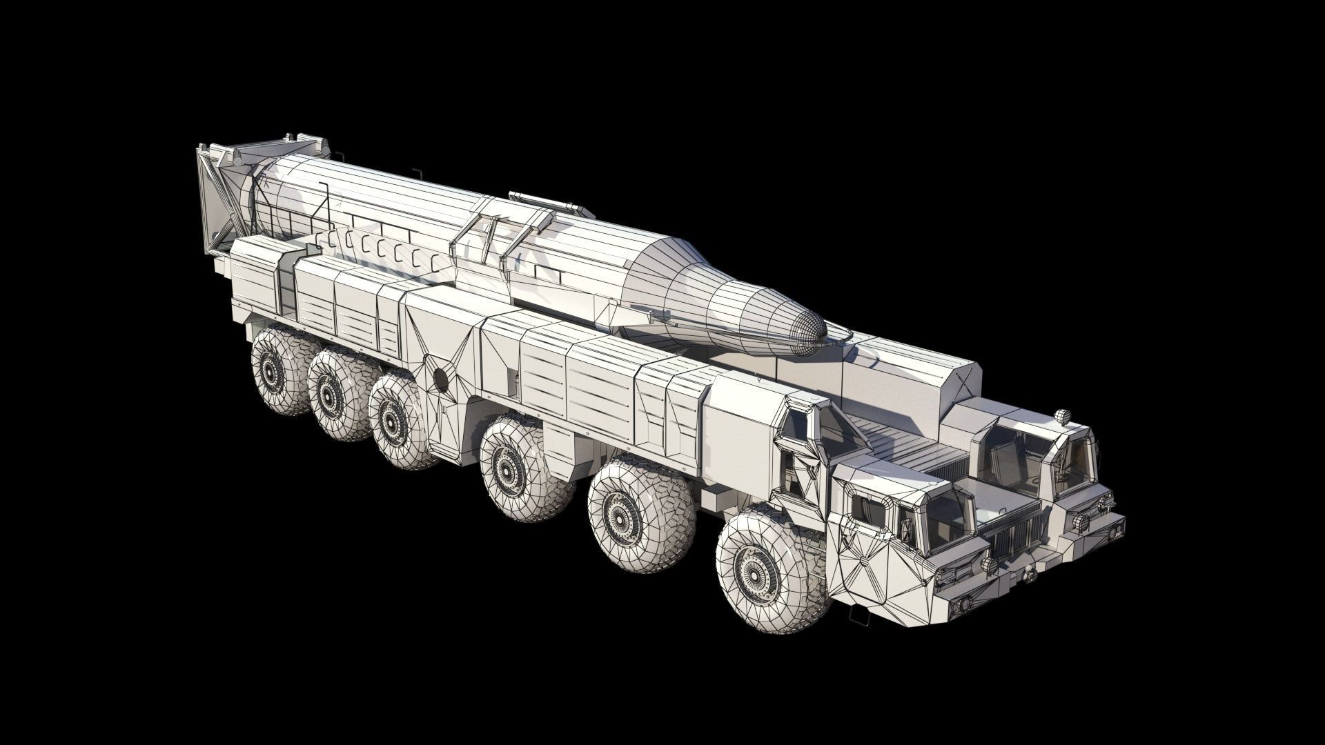 Musudan missile launcher 3D model | CGTrader