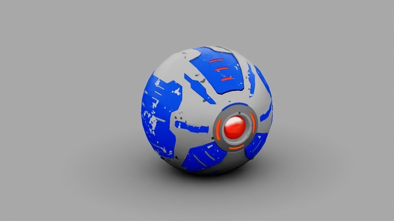 ball robot rigged character 3D model animated rigged | CGTrader