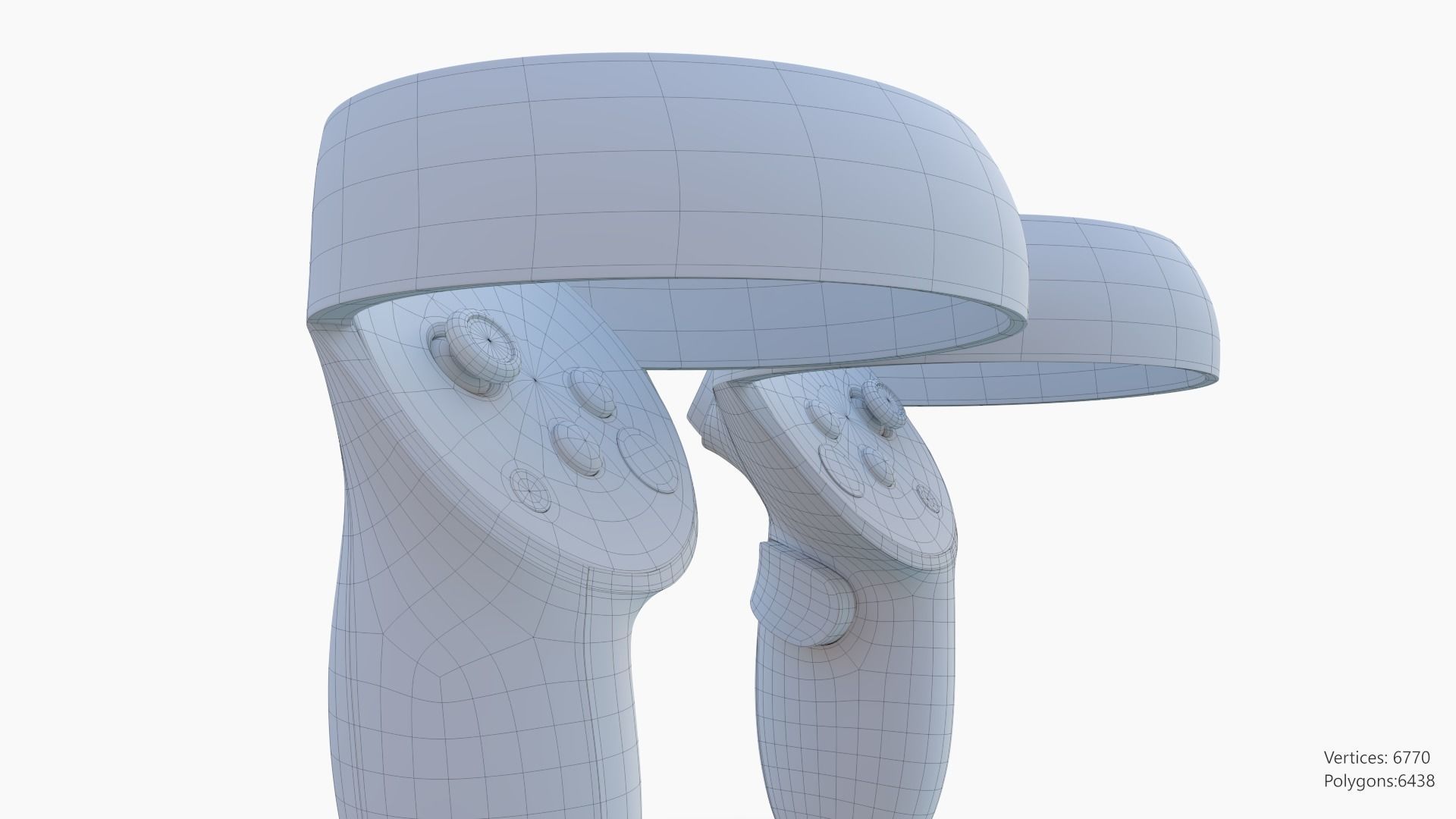Oculus Quest Controller 3D model rigged | CGTrader