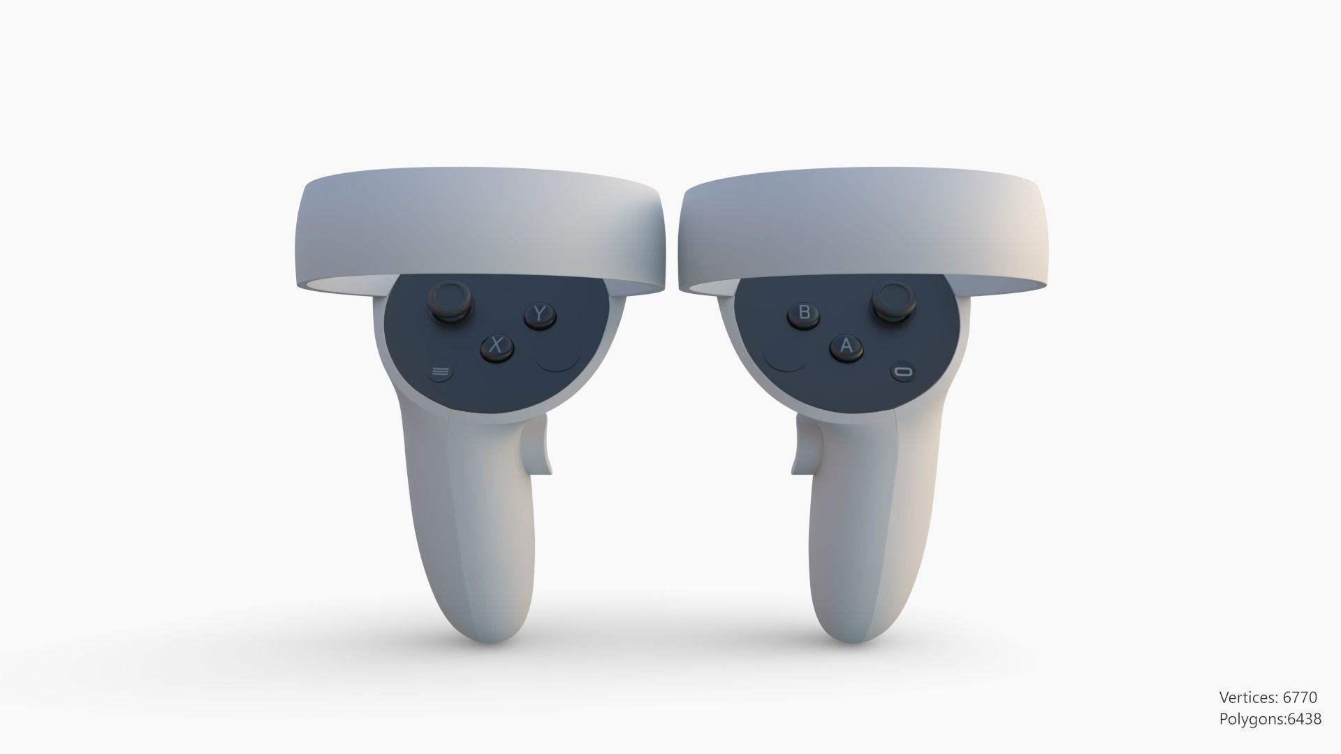 Oculus Quest Controller 3D model rigged | CGTrader