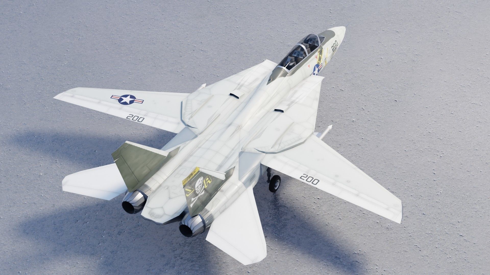 3D model Grumman F-14 Tomcat VR / AR / low-poly | CGTrader