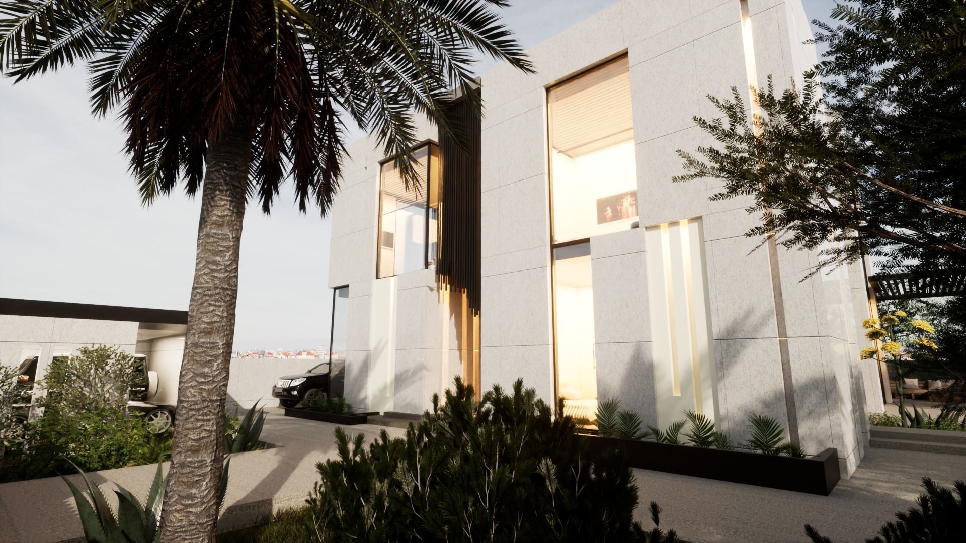 Revit Modern Villa Design 3D model | CGTrader