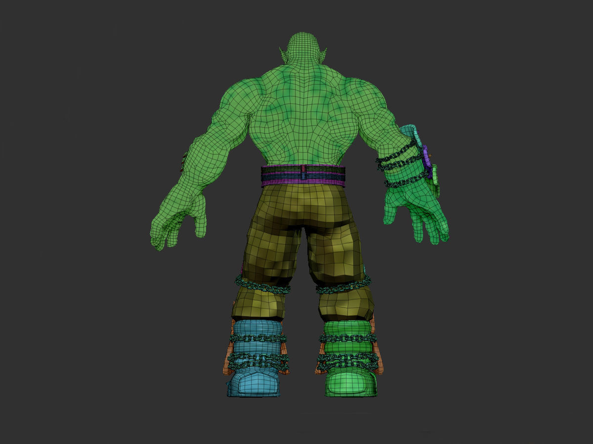 Orc Character and Axe Weapon 3D model | CGTrader