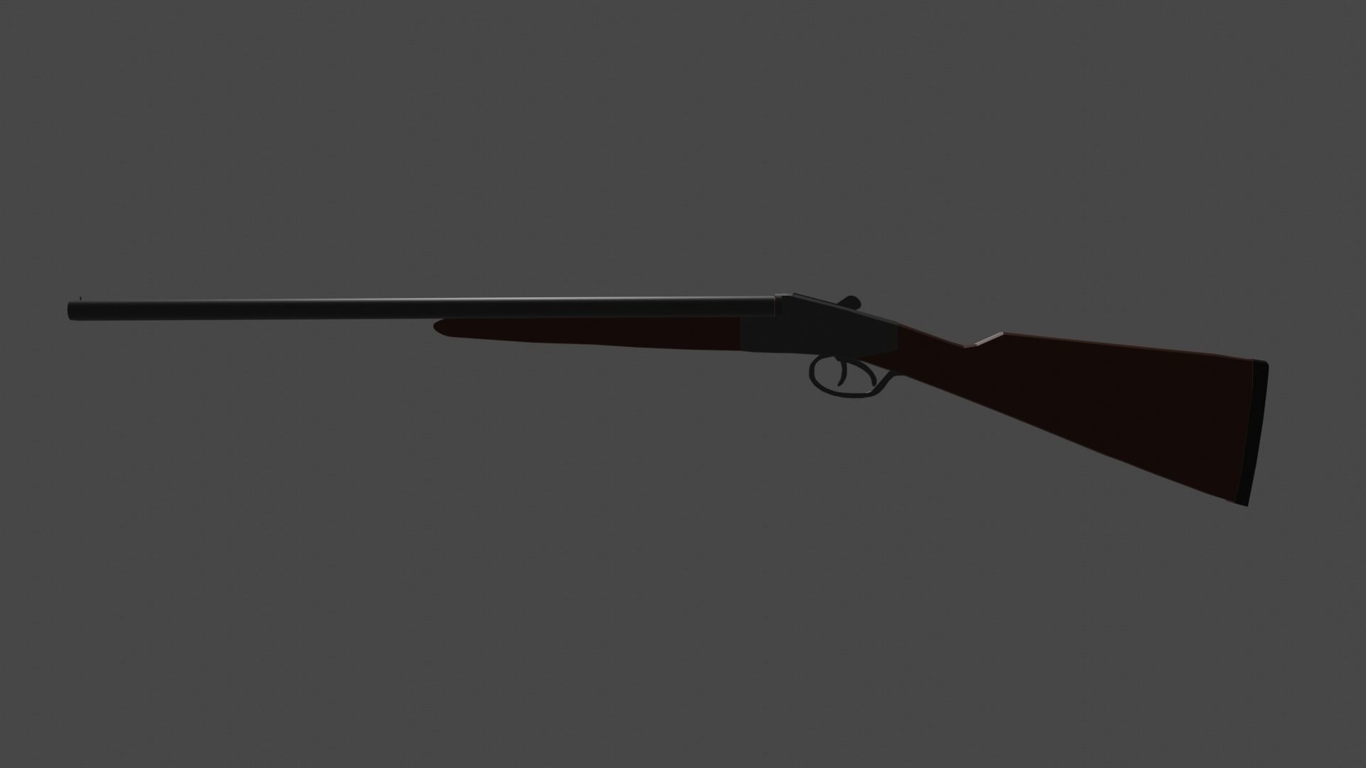 3D model Lowpoly double-barrel shotgun VR / AR / low-poly | CGTrader