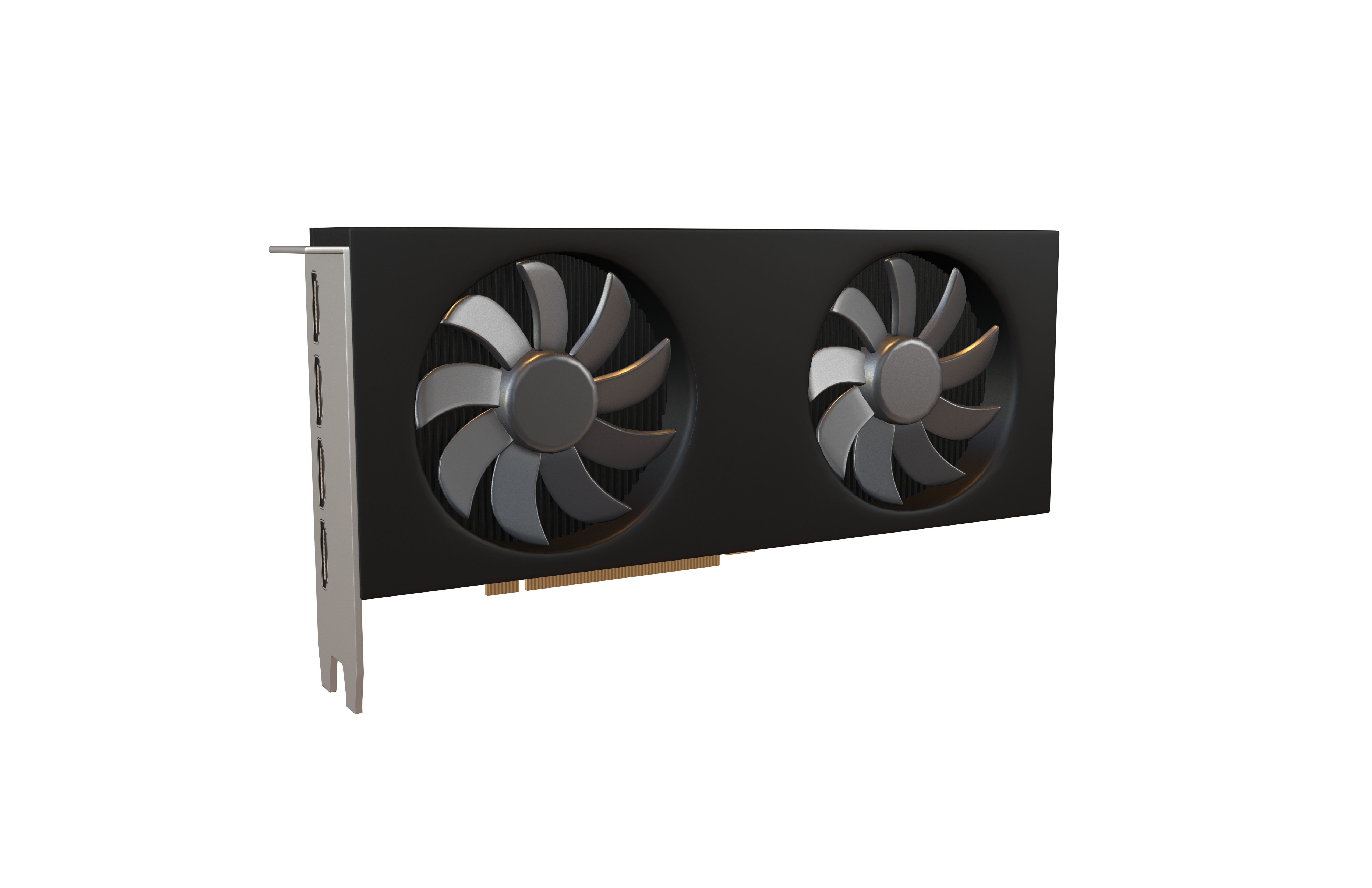 3D model Cartoon Nvidia RTX Graphics Card v1 001 VR / AR / low-poly ...