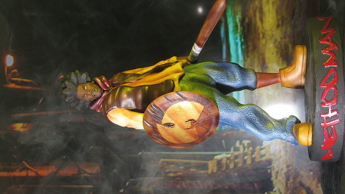 METHODMAN figure holding sword and shield 3D model | CGTrader