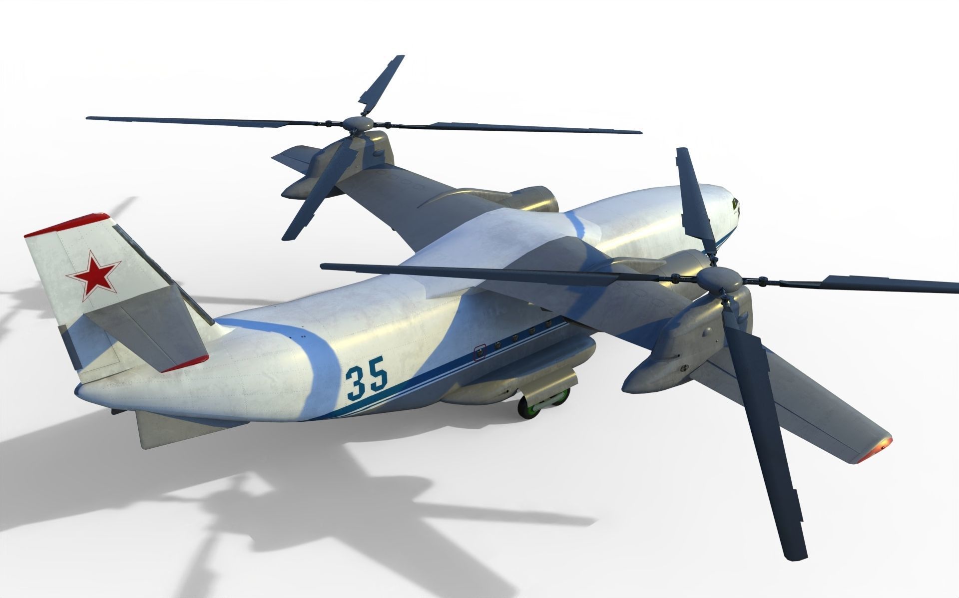 Kamov Ka-35 concept helicopter 3D model | CGTrader