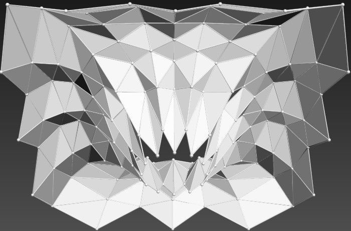 Folded Shade Structure Pavilions Architecture 3D model | CGTrader