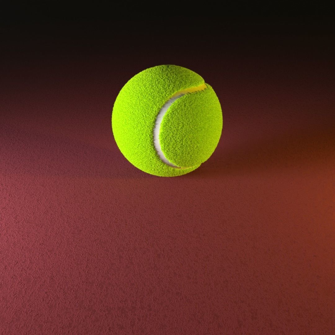 Not Realistic Tennis Ball free 3D model animated | CGTrader