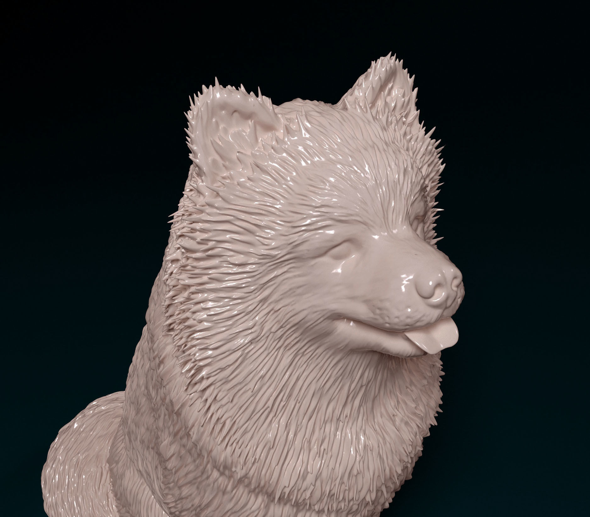 Spitz dog 3D model 3D printable | CGTrader
