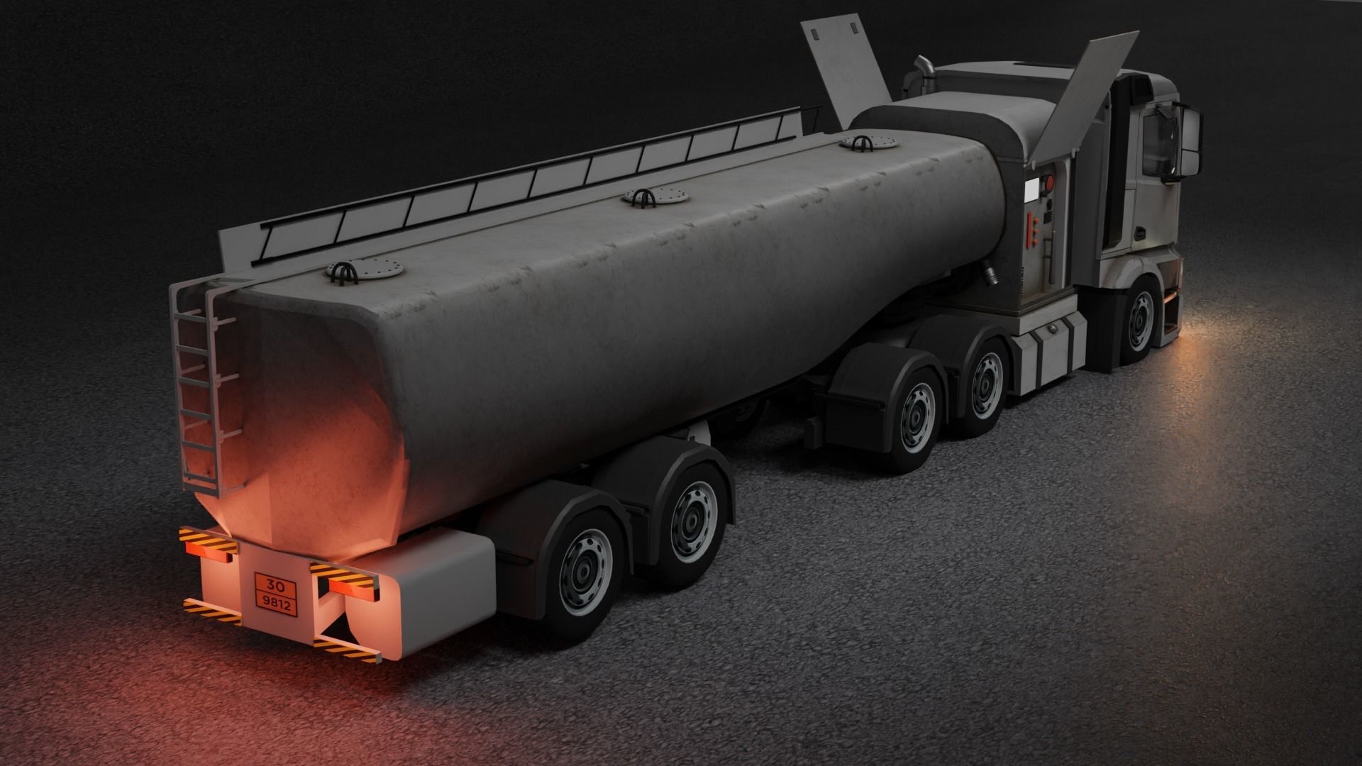 3D model Aircraft Refueler Truck - Fuel Truck VR / AR / low-poly | CGTrader
