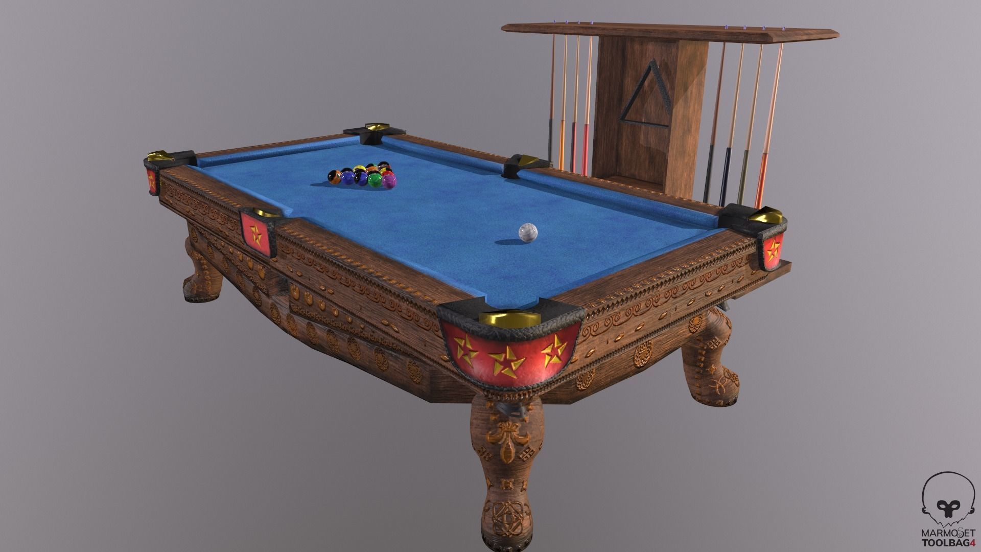 3D model Billiards pool table VR / AR / low-poly | CGTrader
