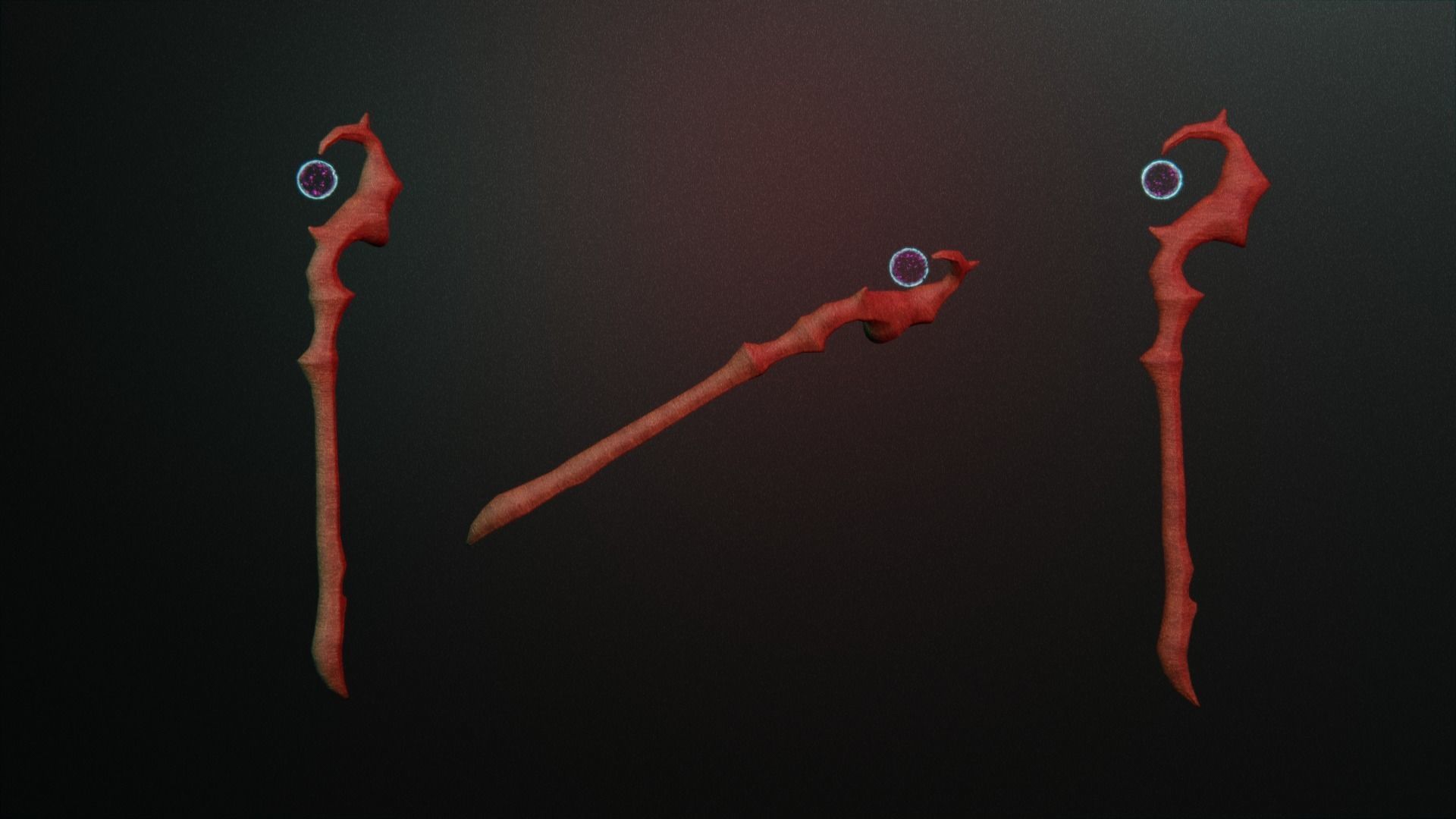 3D model Staff Set Animated VR / AR / low-poly | CGTrader