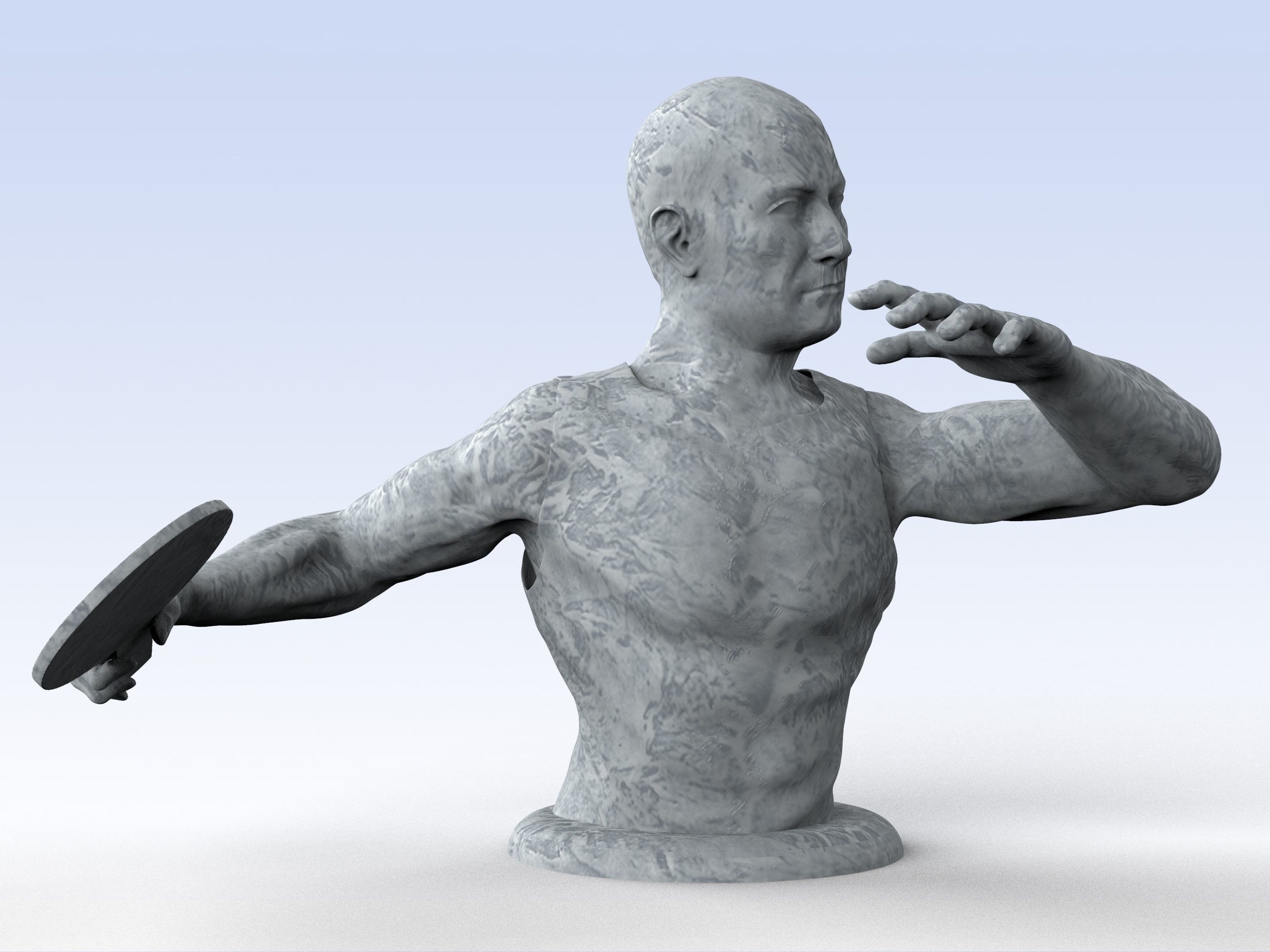 PING-PONG MAN FIGURINE DESKTOP GIFT 3D model 3D printable | CGTrader