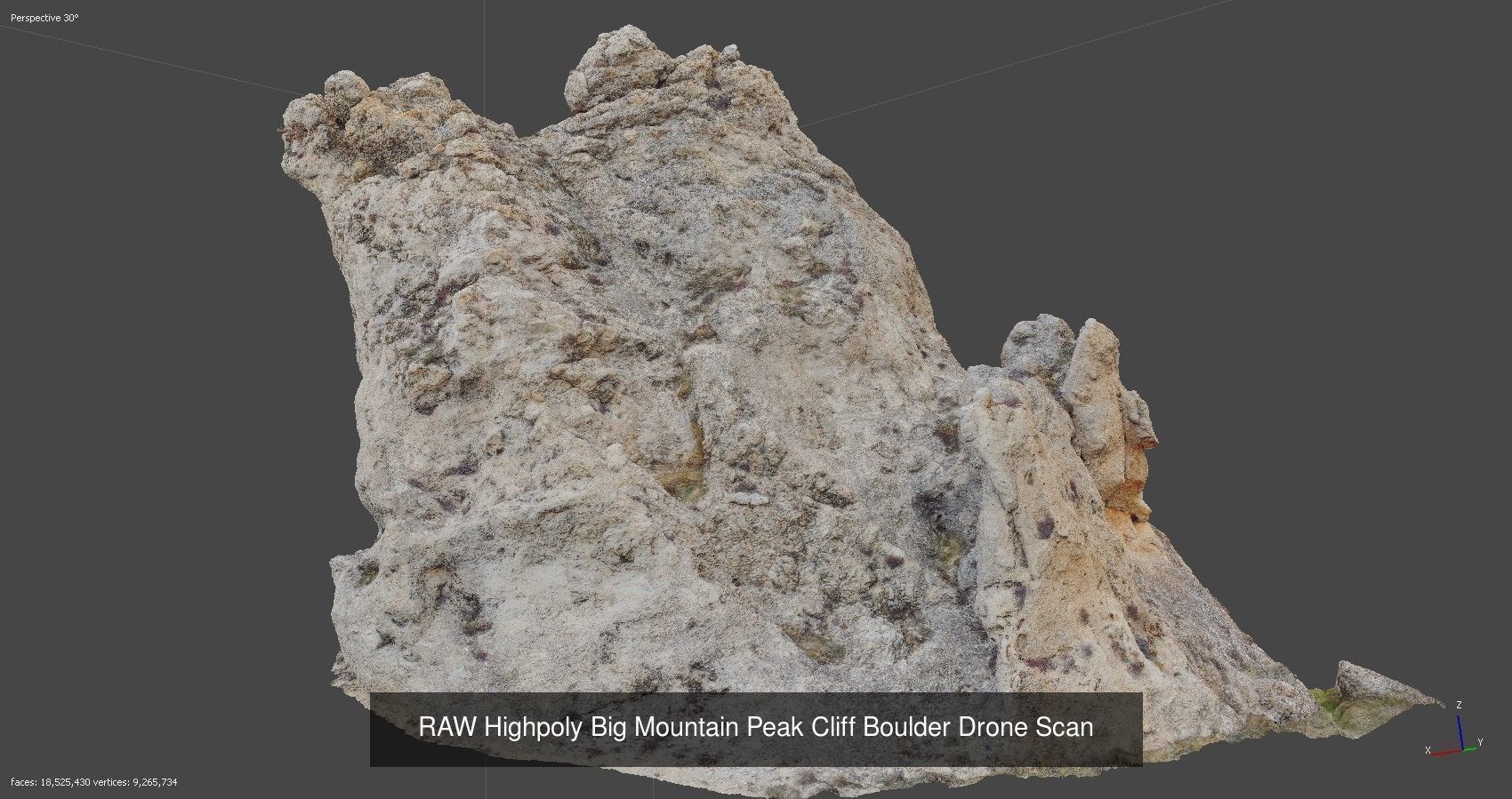Cliff 3D Models in Pers Scan Collection VR / AR / low-poly | CGTrader