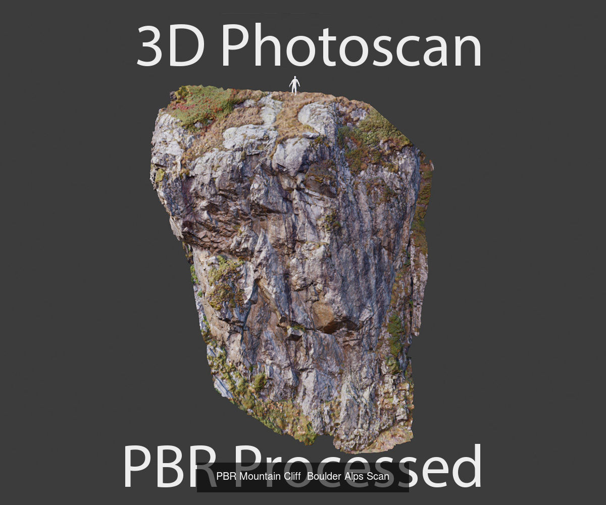 Cliff 3D Models in Pers Scan Collection VR / AR / low-poly | CGTrader